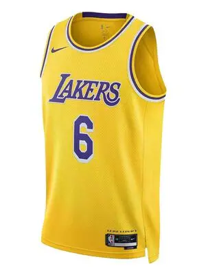 Nike Nba La Lakers Icon Edition Lebron James 2022/23 Jersey - Yellow