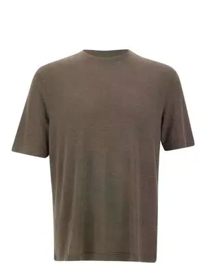 FILIPPO DE LAURENTIIS Short-sleeve Crew-neck T-shirt - Brown
