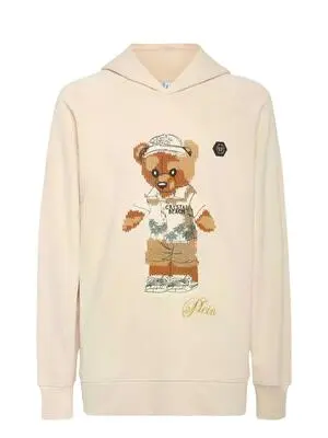 Philipp Plein Teddy Bear-motif Hoodie - Neutrals
