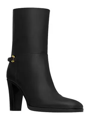 Saint Laurent Sulpice Booties - Black