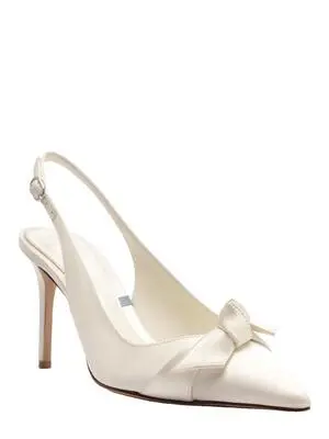 ALEXANDRE BIRMAN Clarita Classic Slingback 85 Pumps Bianco