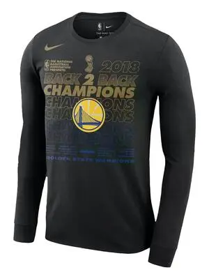 Nike Nba Gsw 2018 Finals Champions Locker Room T-shirt - Black
