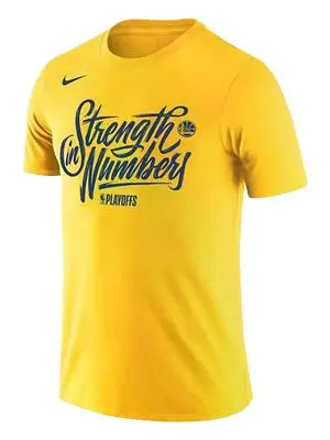 Nike Nba Gsw Dri-fit T-shirt - Yellow