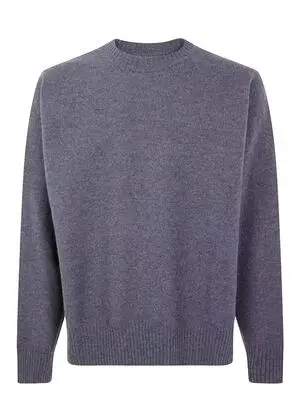 JIL SANDER Wool Crewneck Jumper - Grey