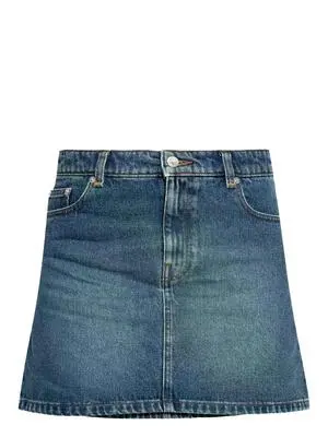 A.p.c. Moss Mini Skirt - Blue