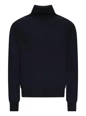FABRIZIO DEL CARLO Wool Turtleneck Jumper - Blue