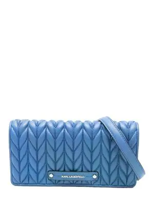 Karl Lagerfeld Quilted Cross Body Bag - Blue