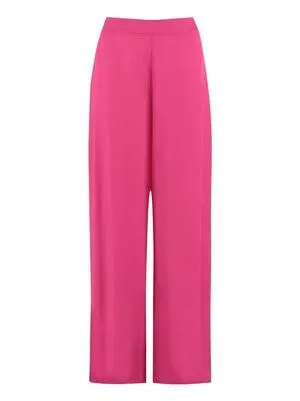 CLIPS Elasticated-waist Trousers - Pink