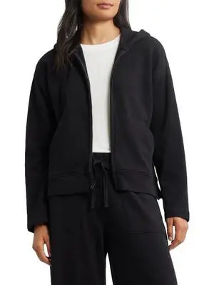 Eileen Fisher Organic Cotton Zip-up Hoodie - Black