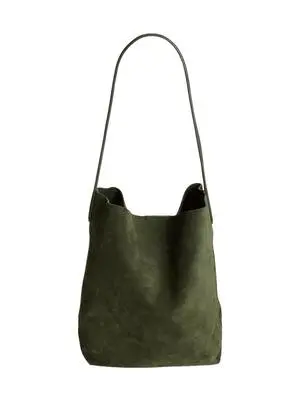 MANSUR GAVRIEL Everyday Cabas Suede Hobo Bag Moss