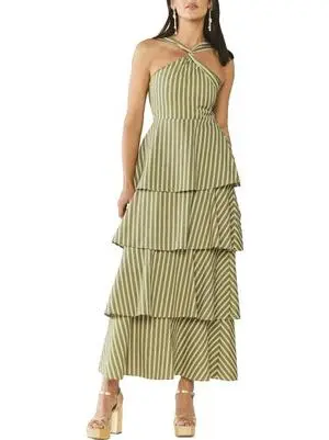 EDDY Emma Maxi Dress - Meadow Stripe