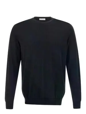 DIKTAT Crew-neck Cotton Sweater - Black