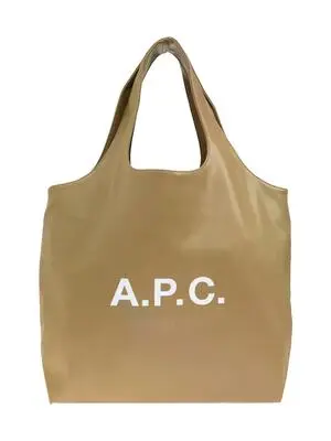 A.p.c. Logo-print Tote Bag - Neutrals