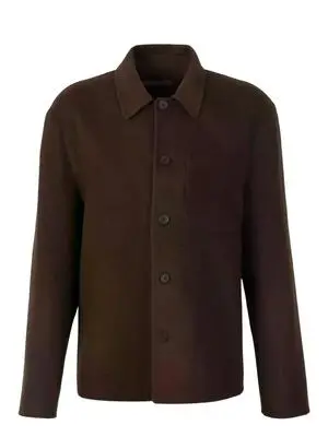 Officine Générale Button-fastening Patch-pocket Jacket - Brown