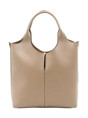 TOD'S Leather Top Handle Bag - Lenticchia