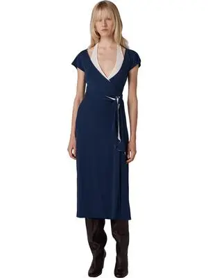 Diane Von Furstenberg Kelly Wrap Dress - Classic Navy