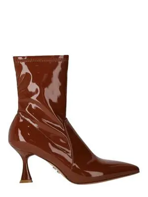 SERGIO LEVANTESI Janet Heeled Ankle Boots - Brown