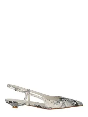 SERGIO LEVANTESI Flavia Roccia Slingback Ballet Flat - Snake Print