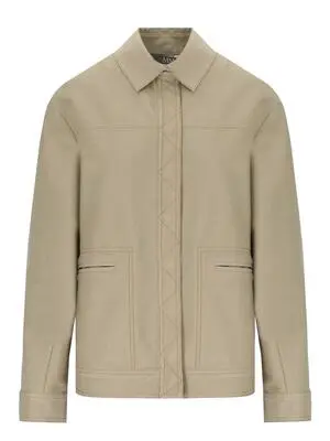 MM MAX MARA Lepre Denim Effect Jacket - Beige