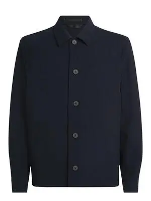 Sunspel Stretch-wool Seersucker Jacket - Navy
