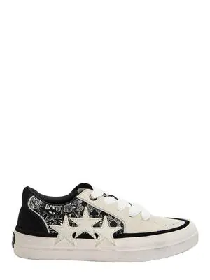 Amiri Sunset Skate Paisley-printed Suede Sneakers - Black