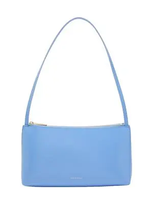 MANSUR GAVRIEL Gaia Smoothed Leather Shoulder Bag - Blue