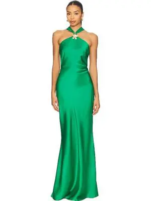 RUNAWAY THE LABEL X Chara Maxi Dress - Green
