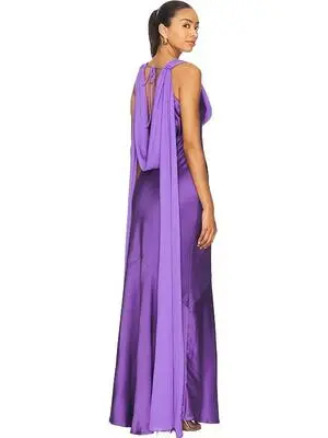 RUNAWAY THE LABEL X Gabriella Maxi Dress - Violet