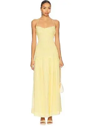 LOVERS AND FRIENDS Alessia Maxi Dress - Baby Yellow