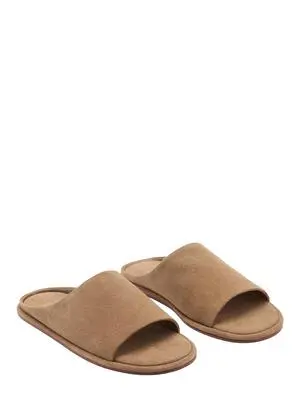 MANGO Suede Slide Sandal