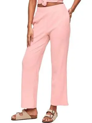ADORE ME Riley Wide Leg Lounge Pants Light Pink