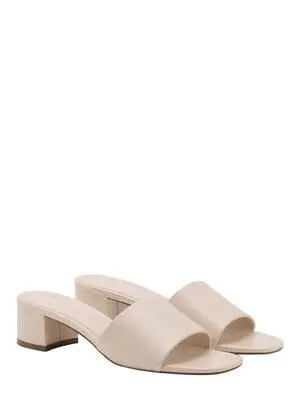 Mango Slide Sandal - Ecru