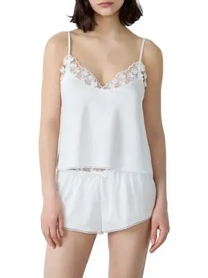 ETAM Amour Caraco Appliqué Camisole - White