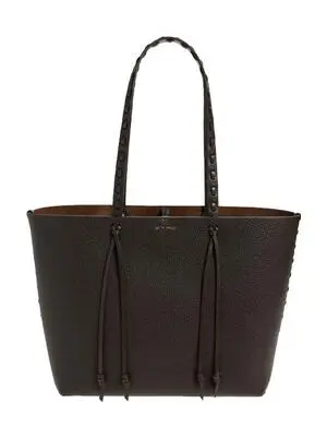 Etro Pebbled Leather Tote M0175 Brown