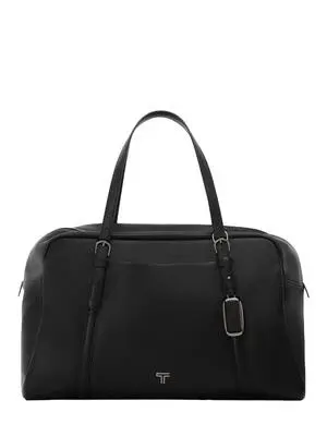 Tumi Oaklynn Leather Duffle Bag Black/ Gunmetal