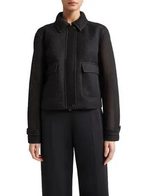 Max Mara Strenna Technical Mesh Jacket - Black