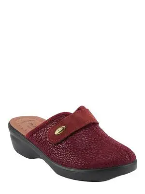 SPRING STEP SHOES Perforated Clog With Adjustable Strap - Bordeaux Multi