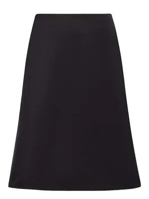 Alexander McQueen Duchesse Midi Skirt - Black