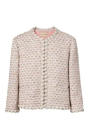 Valentino Garavani Embroidered Tweed Jacket - Multicoloured
