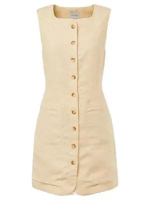 Posse Emma Linen Mini Dress - Yellow
