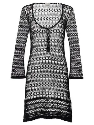 Isabel Marant Pia Crochet Minidress - Black