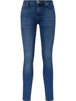7 For All Mankind High-waist Skinny Jeans - Blue