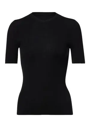 KHAITE Celina Ribbed-Knit Top