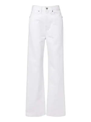 Khaite Bonnie High-rise Straight Jeans - White