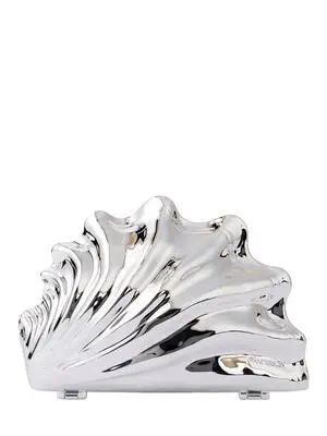 JW Anderson Shell Mini Clutch - Silver