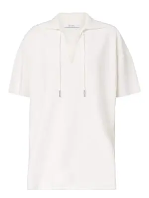 Max Mara Poltava Crêpe Top - White
