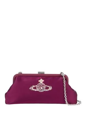 VIVIENNE WESTWOOD Dorothy Embroidered Clutch - Purple