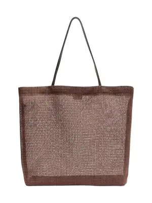 THE ROW Barn Mesh Tote Bag - Brown