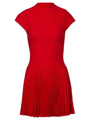 Magda Butrym Ribbed Cotton Mini Dress - Red