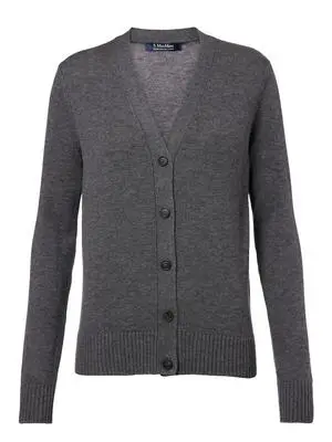 Max Mara Apollo Wool Cardigan - Grey